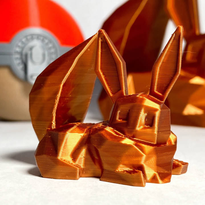 3D Printable Low Poly Eevee Model by Thin Air 3D