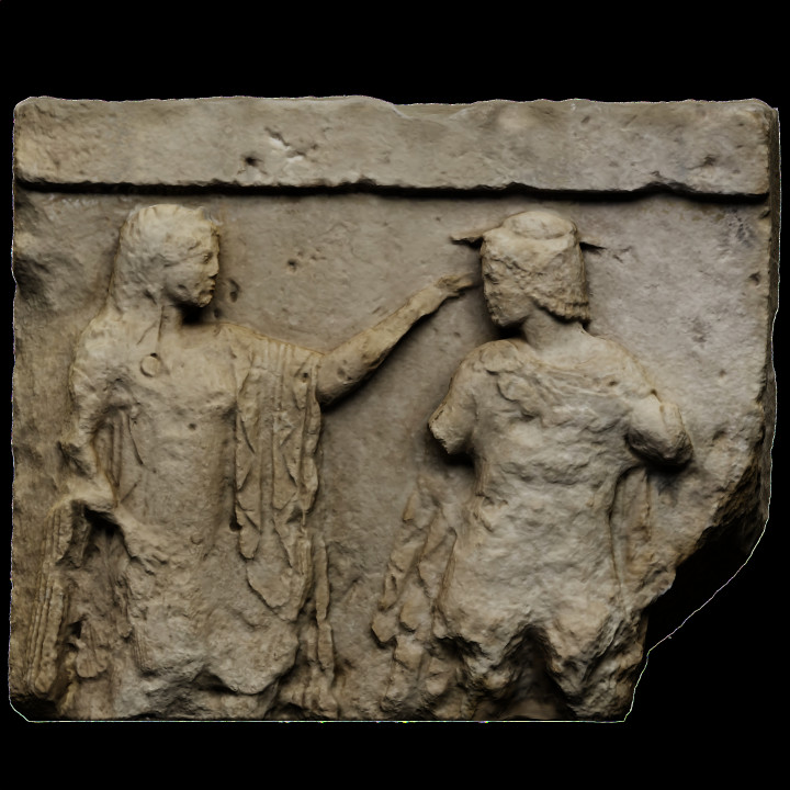 3D Printable Relief of Eos and Kephalos by Scan The World