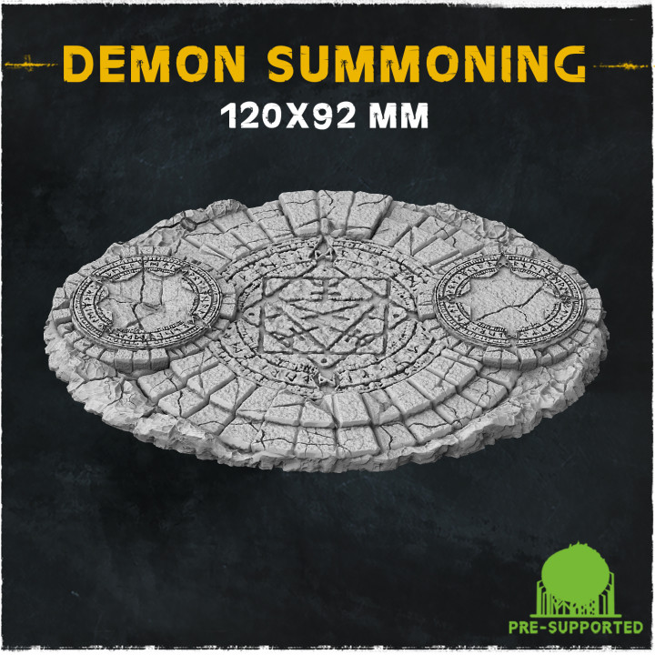 3D Printable Demon Summoning (Big Set) - Wargame Bases & Toppers 2.0 by ...