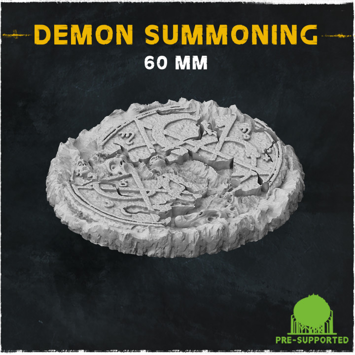 3D Printable Demon Summoning (Big Set) - Wargame Bases & Toppers 2.0 by ...