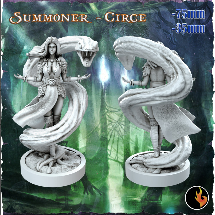 3D Printable Circe Fantasy Elf Girls STL Vol 1 by Ravi Sampath