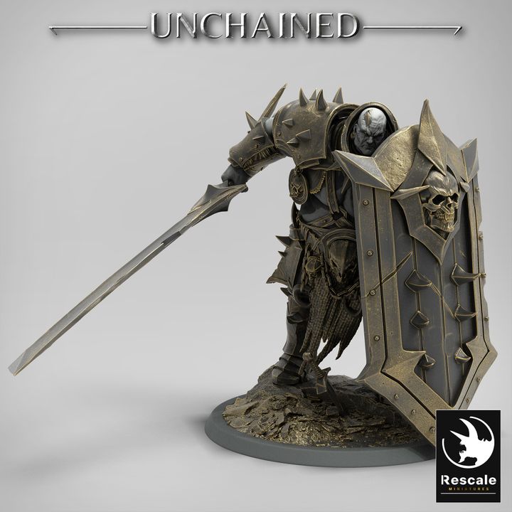 3D Printable Efreim Heavy soldier Shield Block by Rescale Miniatures