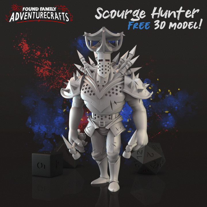 3D Printable "Scourgie", Scourge Hunter by Found Family Adventurecrafts