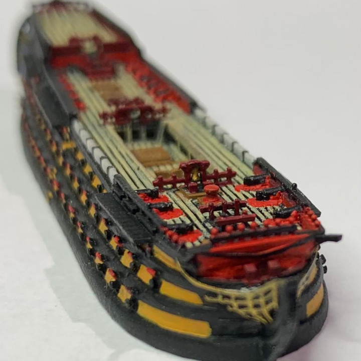 3D Printable French Océan-class 1st rate (118 guns), 1788-1882 ...