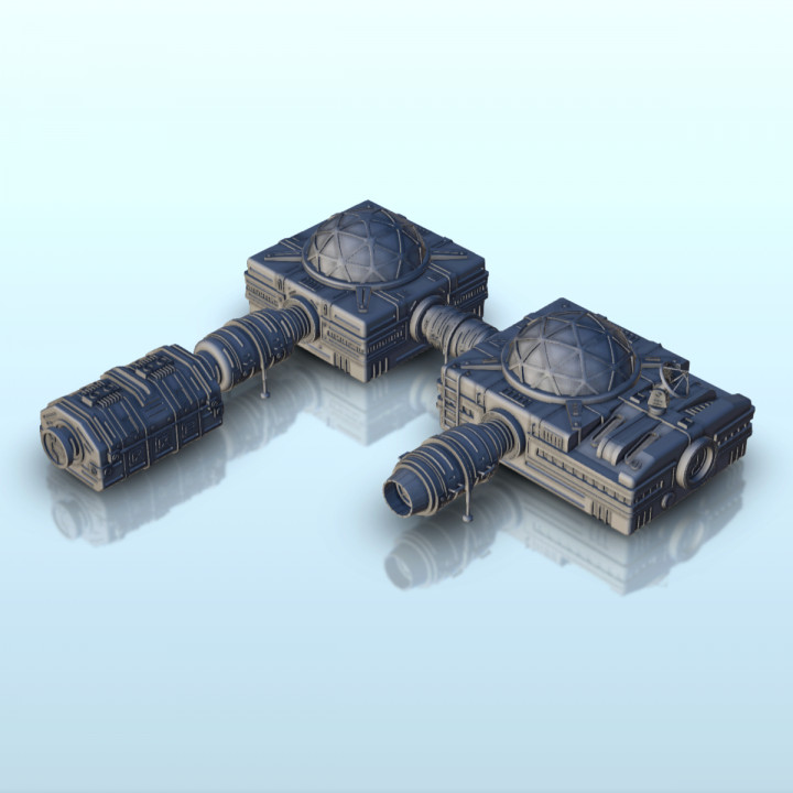 3D Printable Modular space base with domed living quarters (1) - Future ...