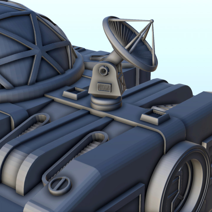 3D Printable Modular space base with domed living quarters (1) - Future ...