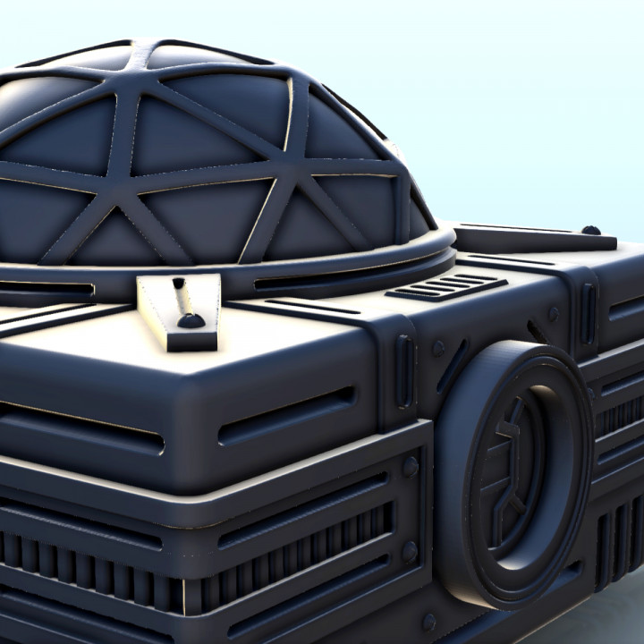 3D Printable Modular space base with domed living quarters (1) - Future ...