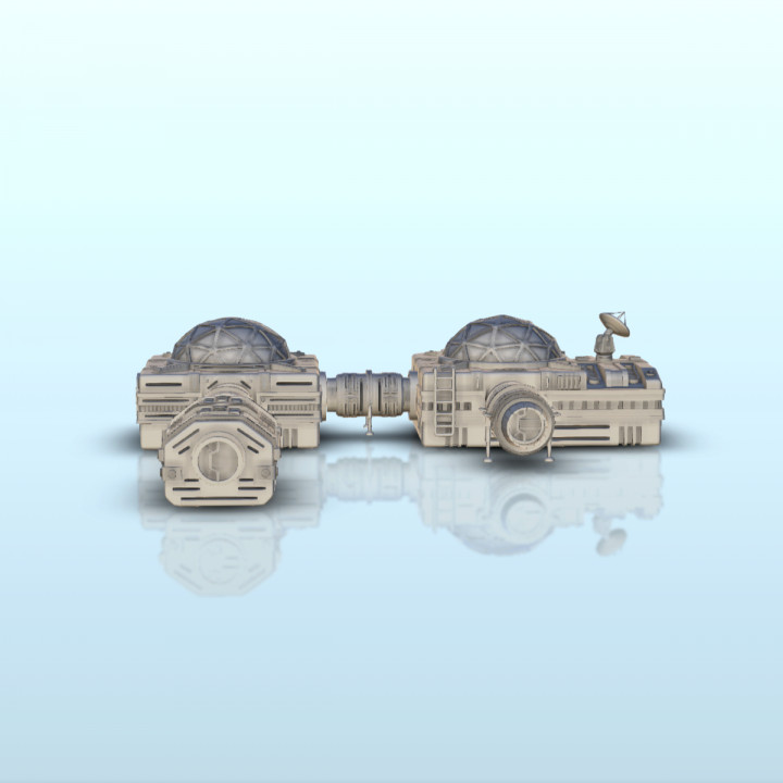 3D Printable Modular space base with domed living quarters (1) - Future ...