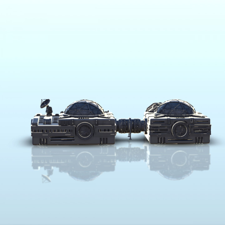 3D Printable Modular space base with domed living quarters (1) - Future ...