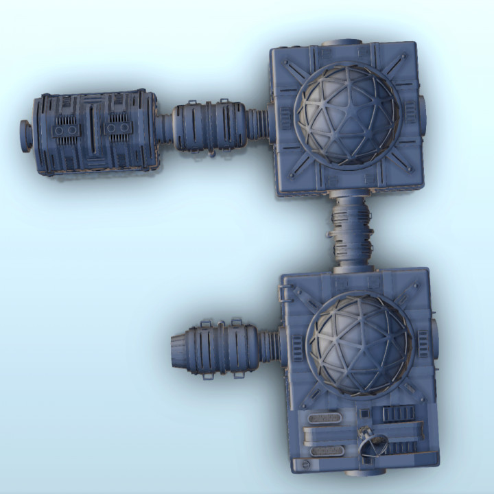 3D Printable Modular space base with domed living quarters (1) - Future ...