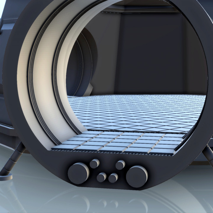 3D Printable Modular space base with corridor and dome (2) - Future Sci ...
