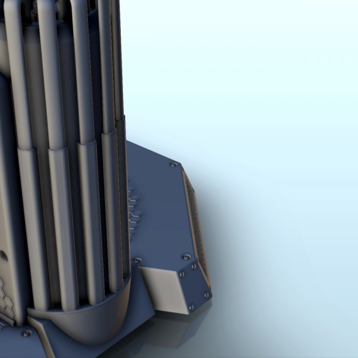 3D Printable Large space lander with antenna and access ladder (4 ...