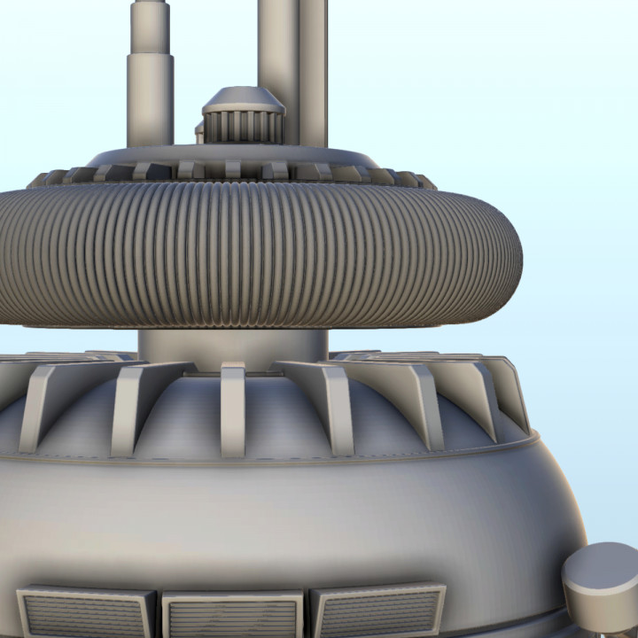 3D Printable Large space lander with antenna and access ladder (4 ...