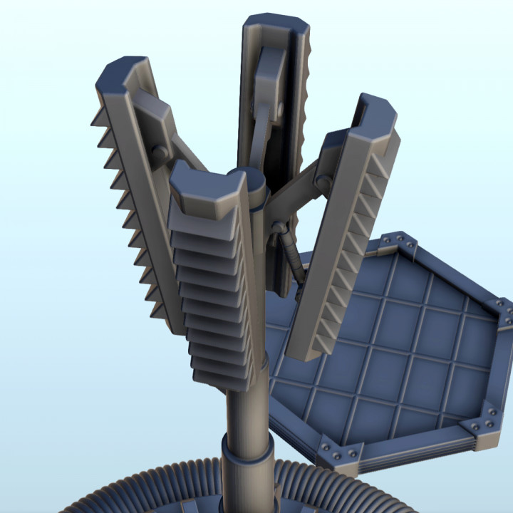 3D Printable Large space lander with antenna and access ladder (4 ...