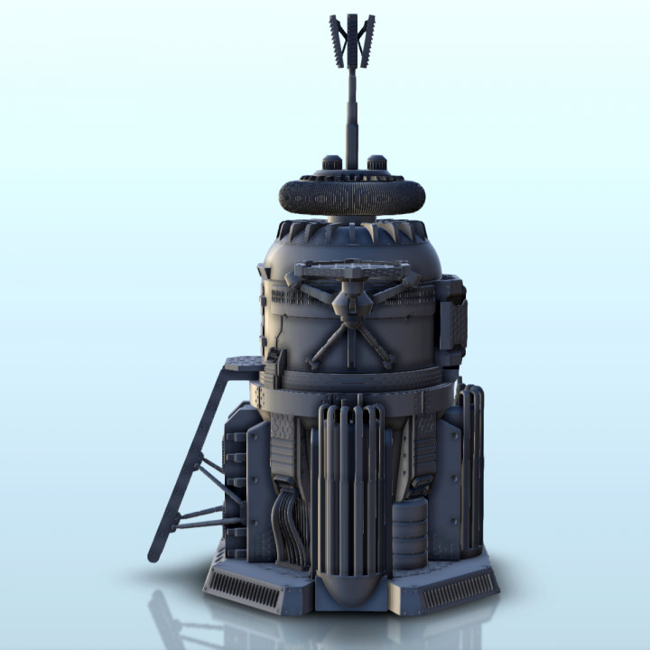 3D Printable Large space lander with antenna and access ladder (4 ...