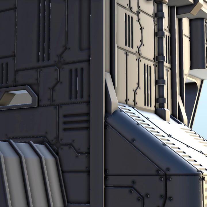 3D Printable Sci-Fi outpost with overhanging living room (5) - Future ...