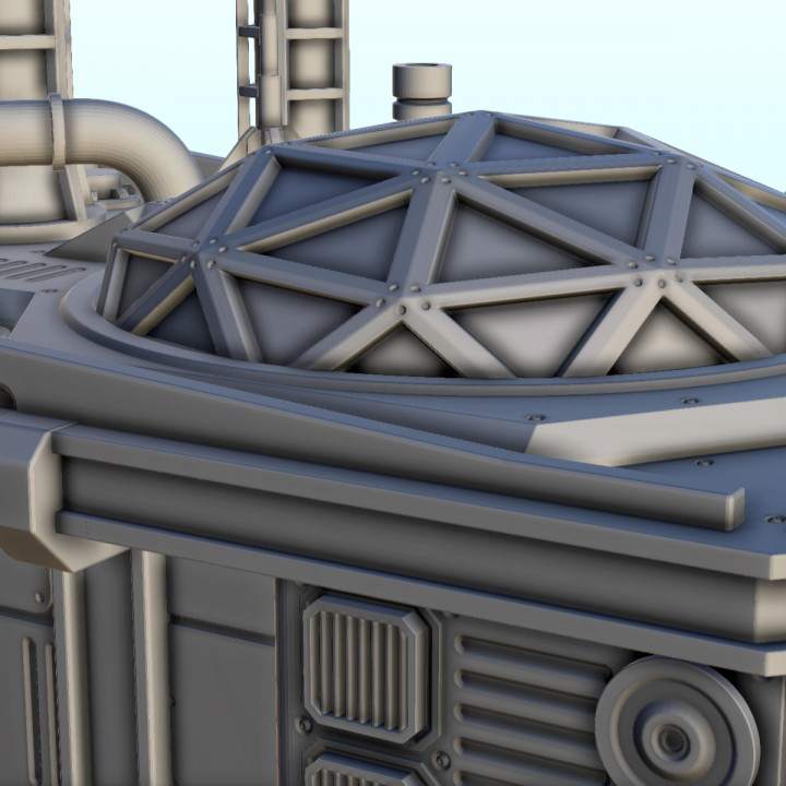 3D Printable Sci-Fi outpost with overhanging living room (5) - Future ...
