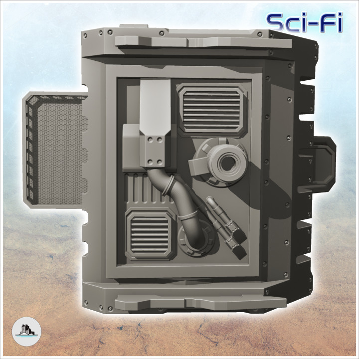 3D Printable Space control tower with landing platform (13) - Future ...