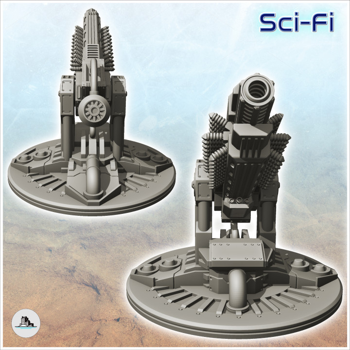 3D Printable Crystal energy cannon (3) - Future Sci-Fi SF Infinity ...