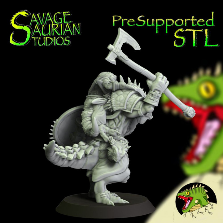 3D Printable God of Roar, Saurrok and Hatchling - PreSupported by ...