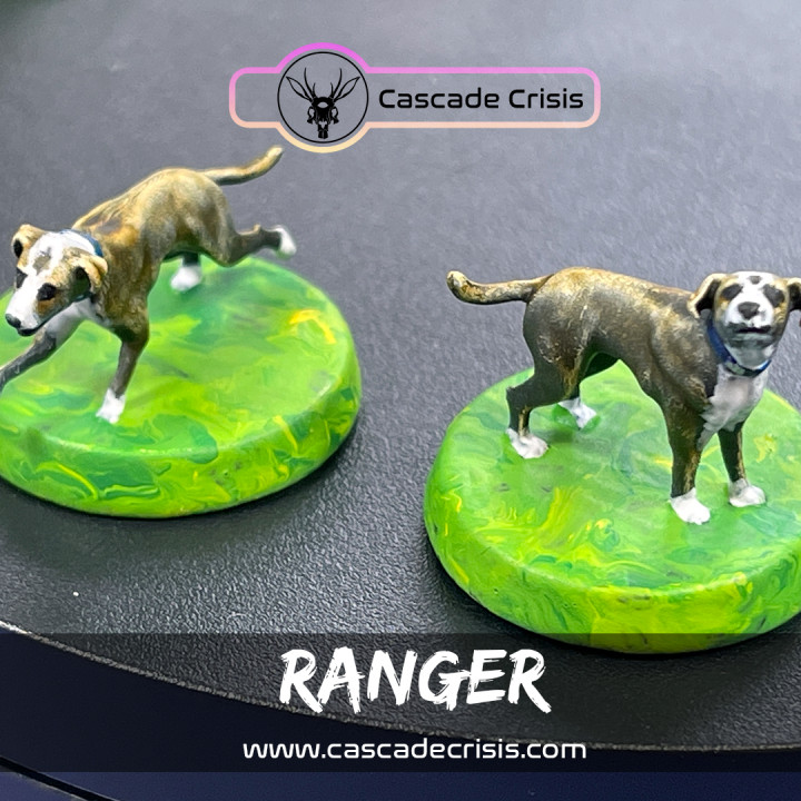 3D Printable Ranger (Dog) 2 Poses by Cascade Crisis Gaming Studio