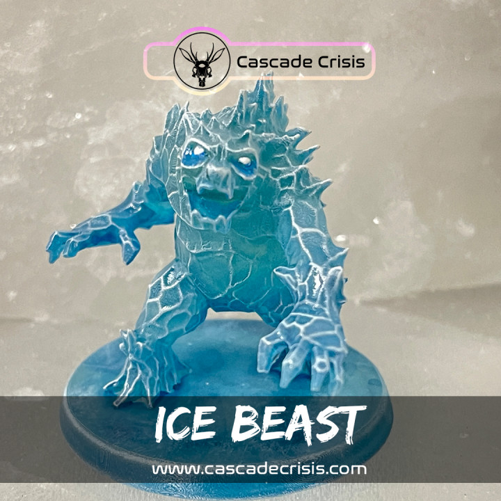 3D Printable Ice Beast (Elemental) by Cascade Crisis Gaming Studio