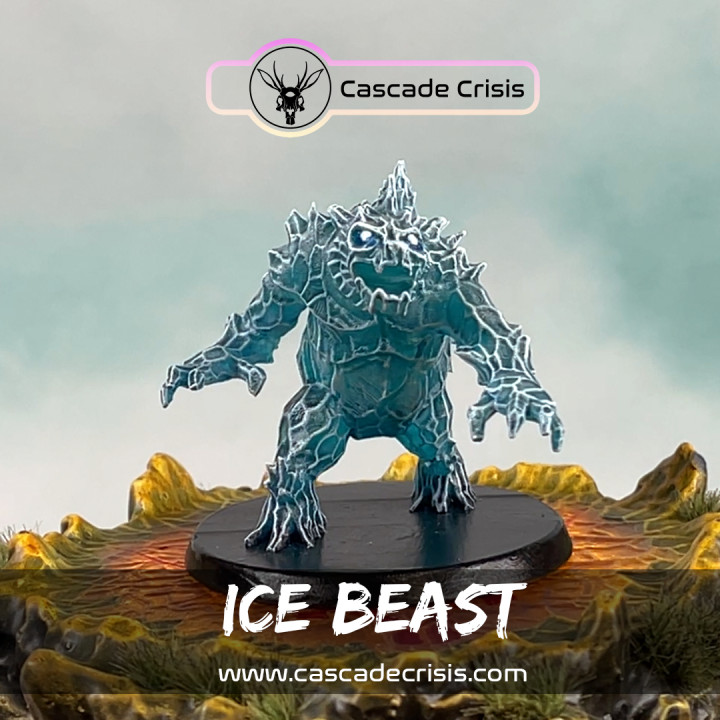 3D Printable Ice Beast (Elemental) by Cascade Crisis Gaming Studio