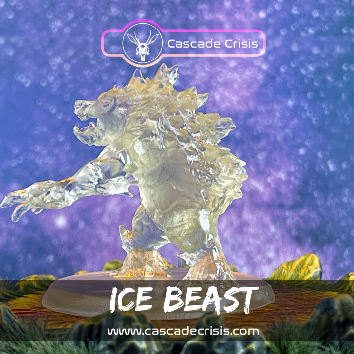 3D Printable Ice Beast (Elemental) by Cascade Crisis Gaming Studio