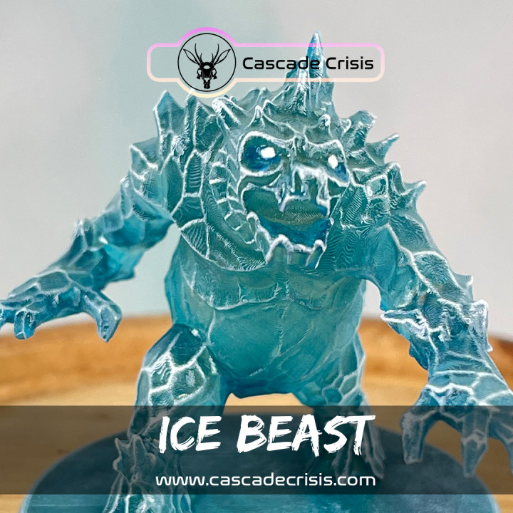 3D Printable Ice Beast (Elemental) by Cascade Crisis Gaming Studio