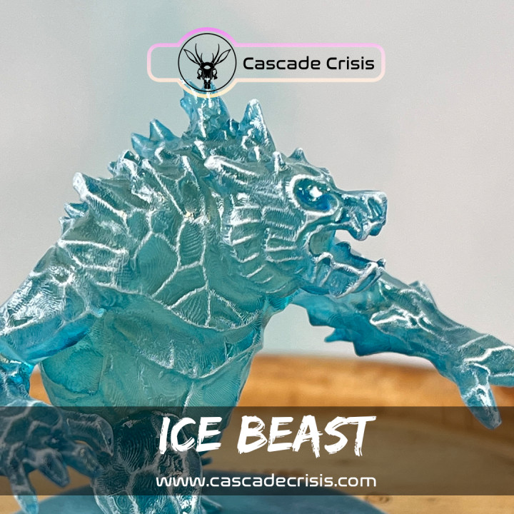 3D Printable Ice Beast (Elemental) by Cascade Crisis Gaming Studio