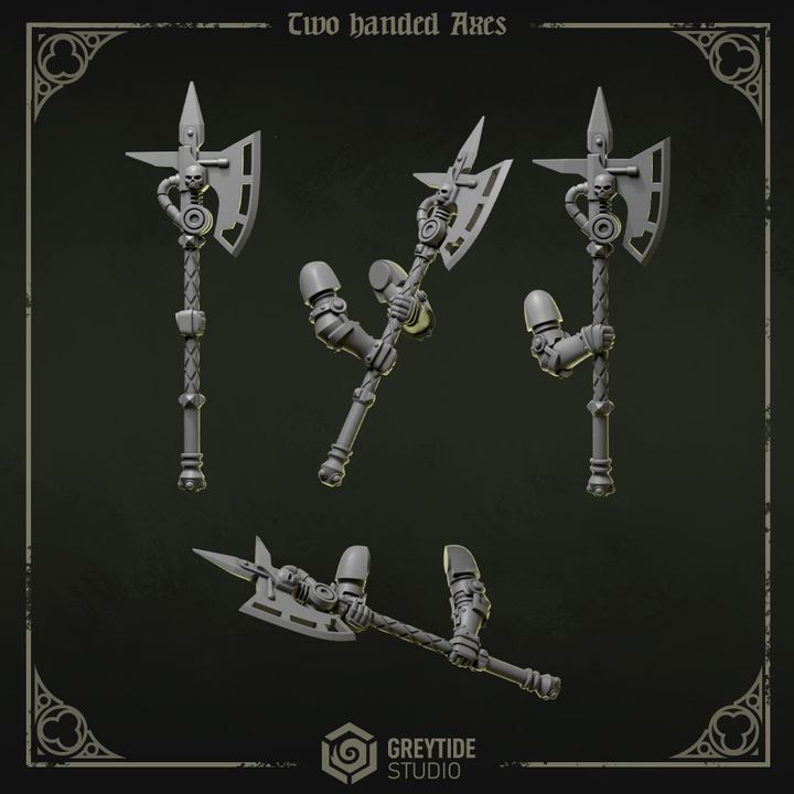 3D Printable Two Handed Axes EP by GreyTide Studio