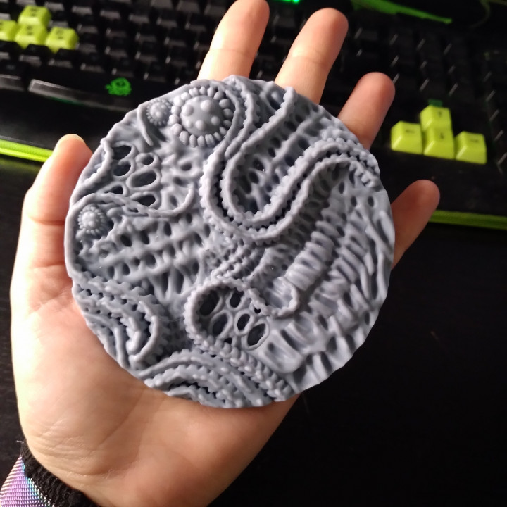 3D Printable Daemon Scourge Base - 100mm by Alboran's Heroes