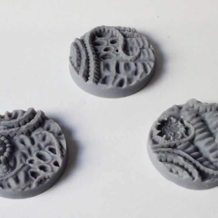 3D Printable Daemon Scourge Bases - 50mm by Alboran's Heroes