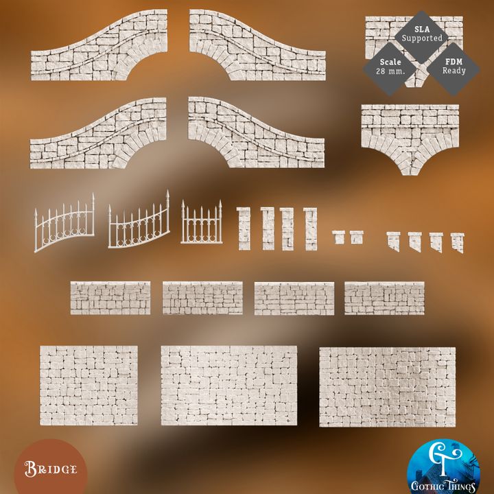 3D Printable Bridge by Gothic Things