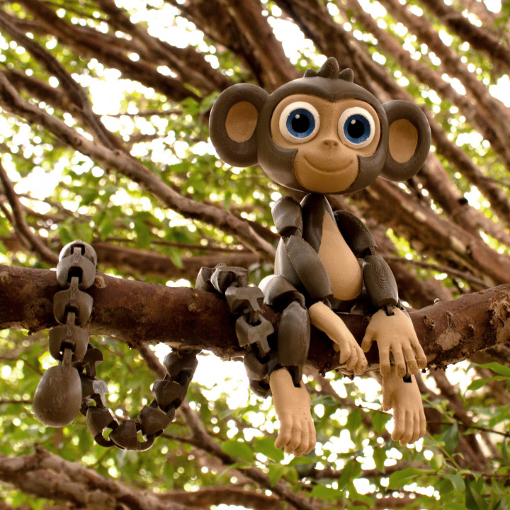 3D Printable ARTICULATED MONKEY by Rogi Studios