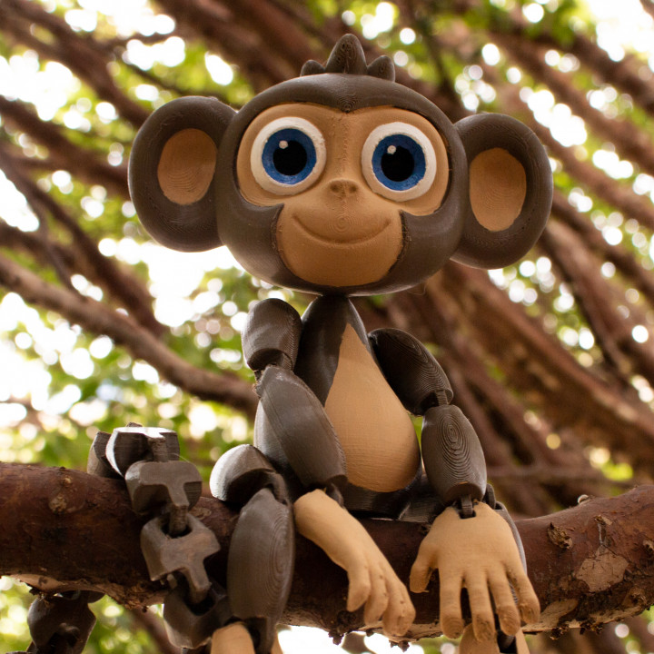 3D Printable ARTICULATED MONKEY by Rogi Studios
