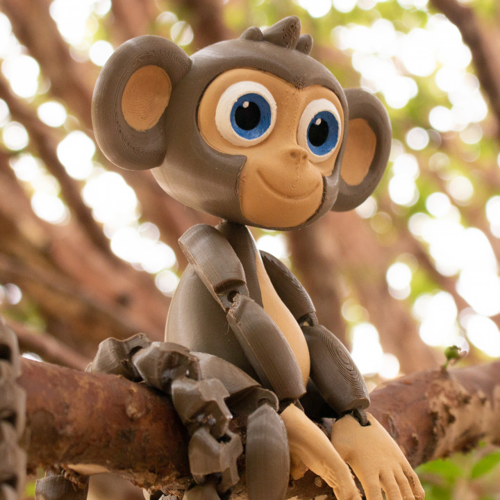 3D Printable ARTICULATED MONKEY by Rogi Studios