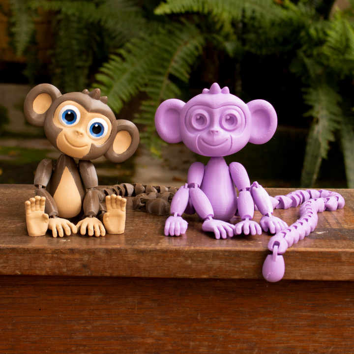3D Printable ARTICULATED MONKEY by Rogi Studios