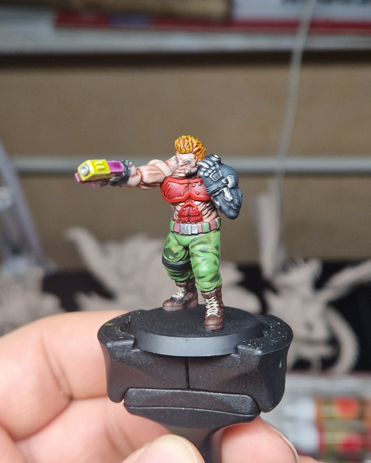 3D Printable CHUCKLE NORRIS PSYCHO EX SUPER SOLDIER by PAPSIKELS MINIATURES