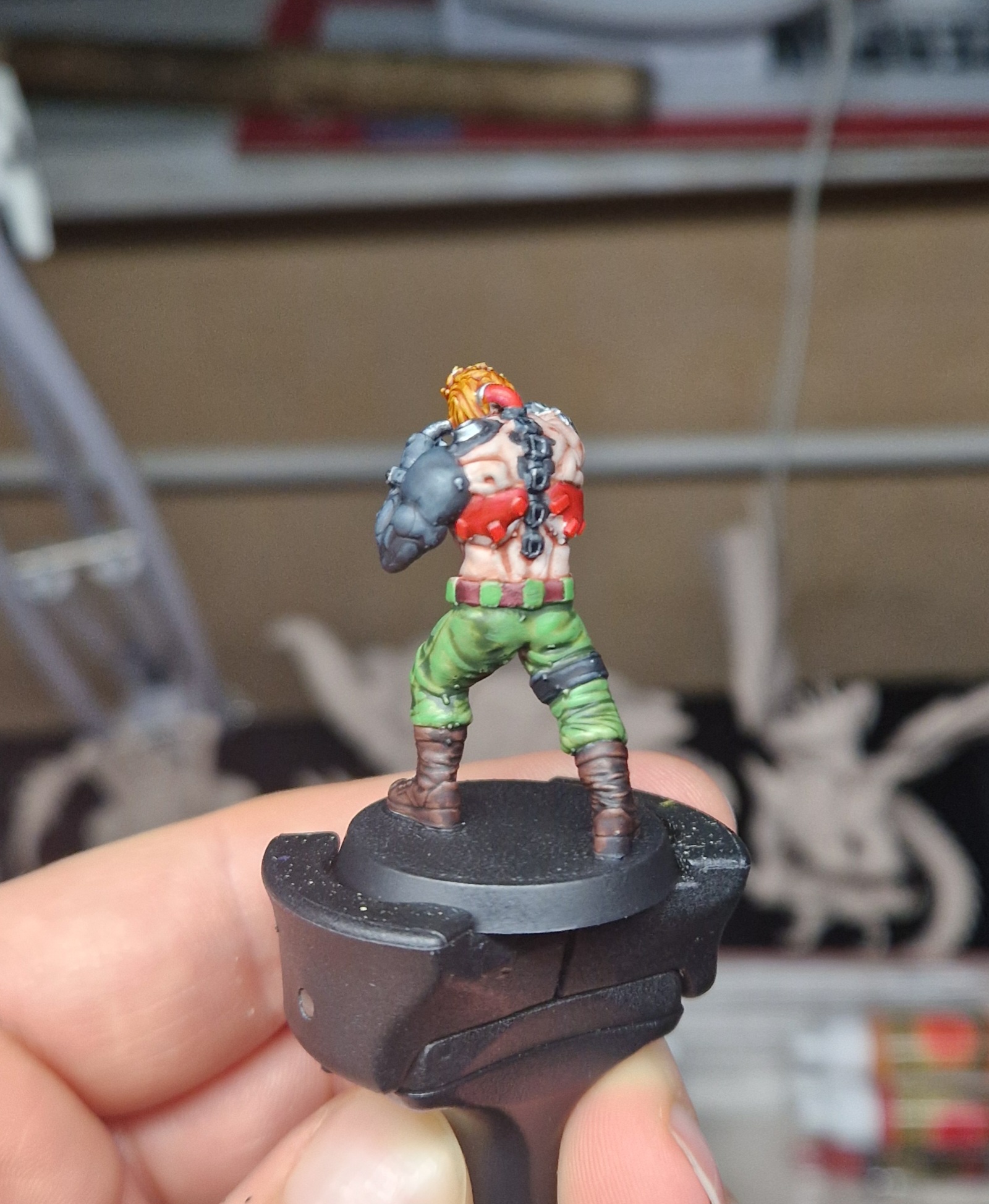 3D Printable CHUCKLE NORRIS PSYCHO EX SUPER SOLDIER by PAPSIKELS MINIATURES