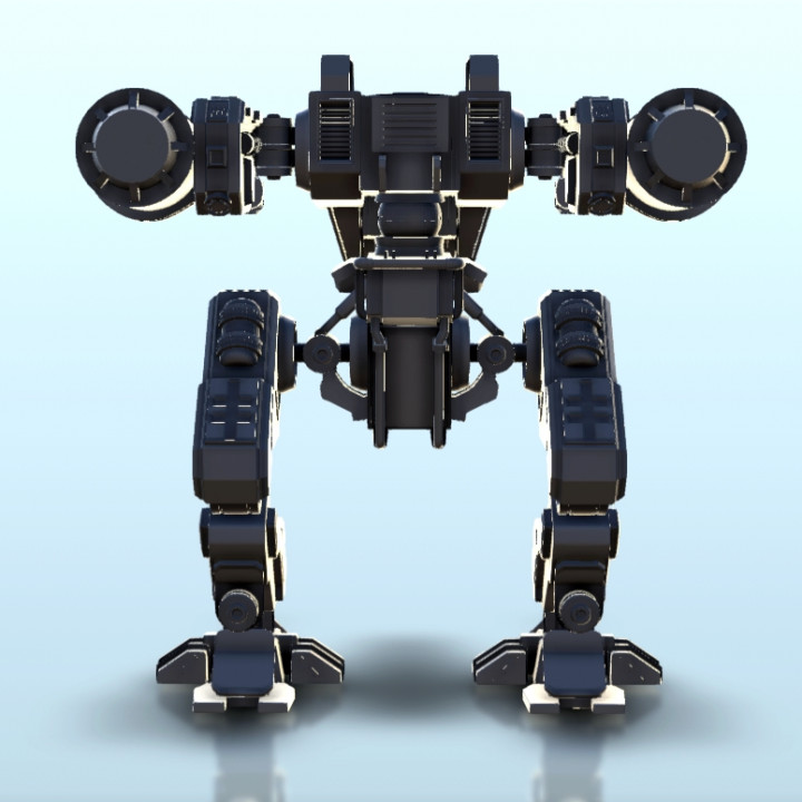 3D Printable Sihbris combat robot (4) - BattleTech MechWarrior Scifi ...