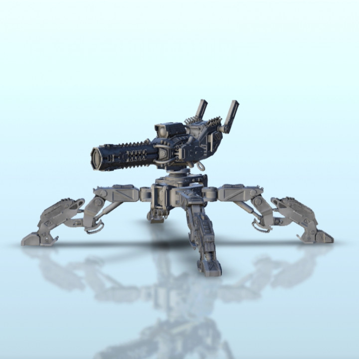 3D Printable Man-portable Sci-Fi laser gun on bipod (5) - BattleTech ...