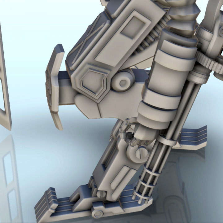 3D Printable Ihris combat robot (6) - BattleTech MechWarrior Scifi ...