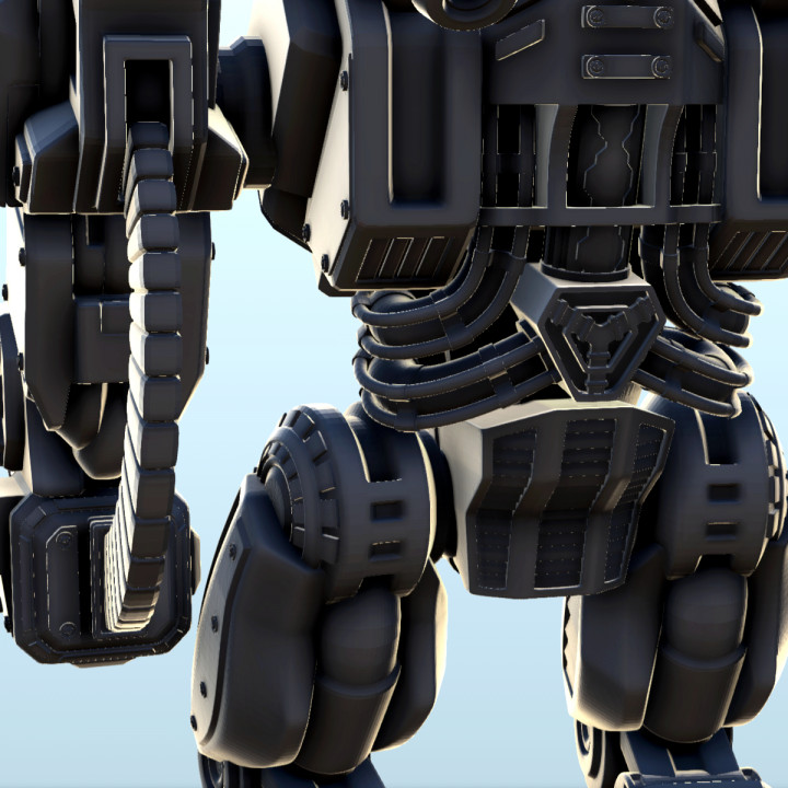 3D Printable Goen combat robot (7) - BattleTech MechWarrior Scifi ...