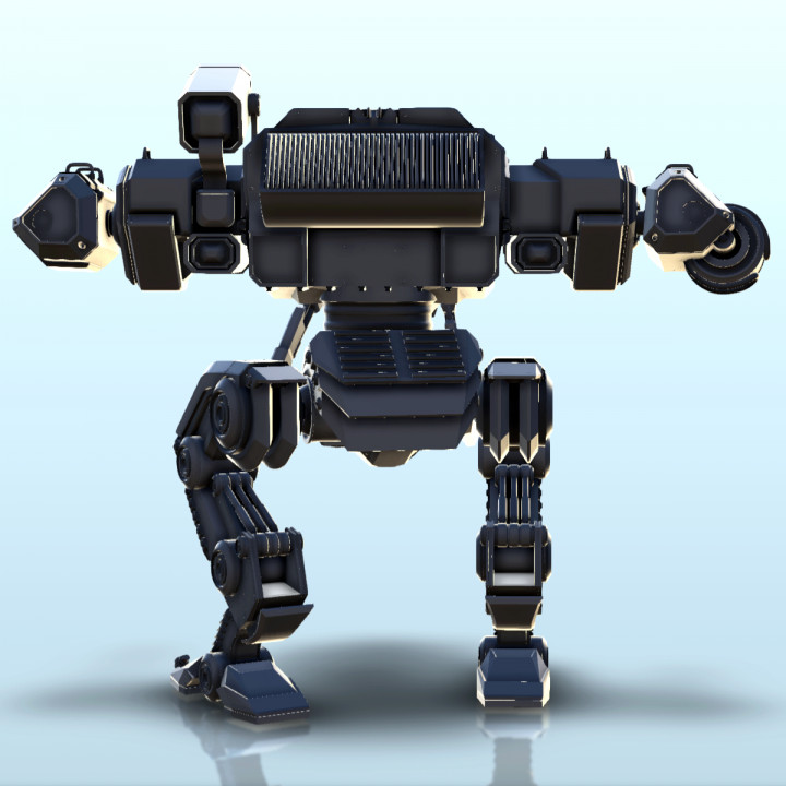 3D Printable Xoren combat robot (8) - BattleTech MechWarrior Scifi ...