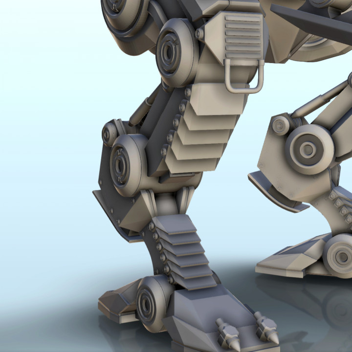 3D Printable Xoren combat robot (8) - BattleTech MechWarrior Scifi ...