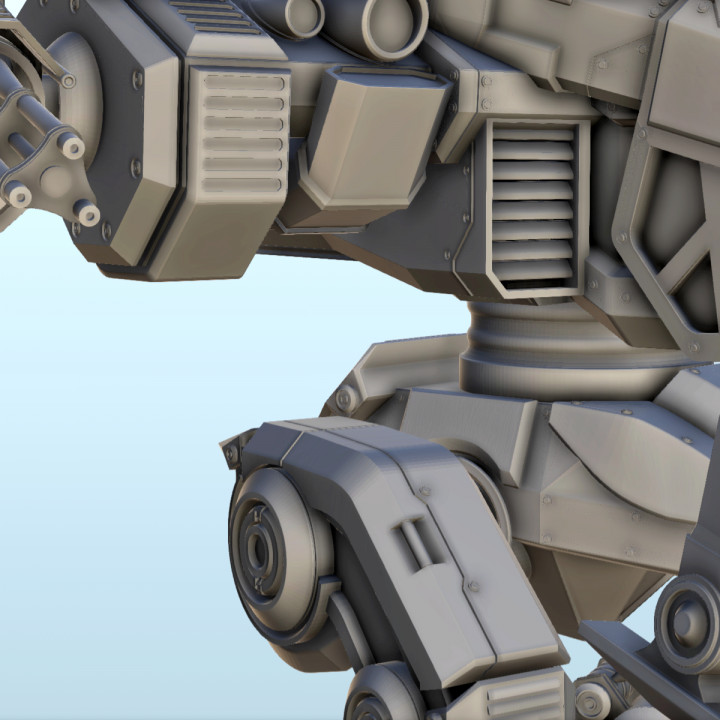 3D Printable Xoren combat robot (8) - BattleTech MechWarrior Scifi ...
