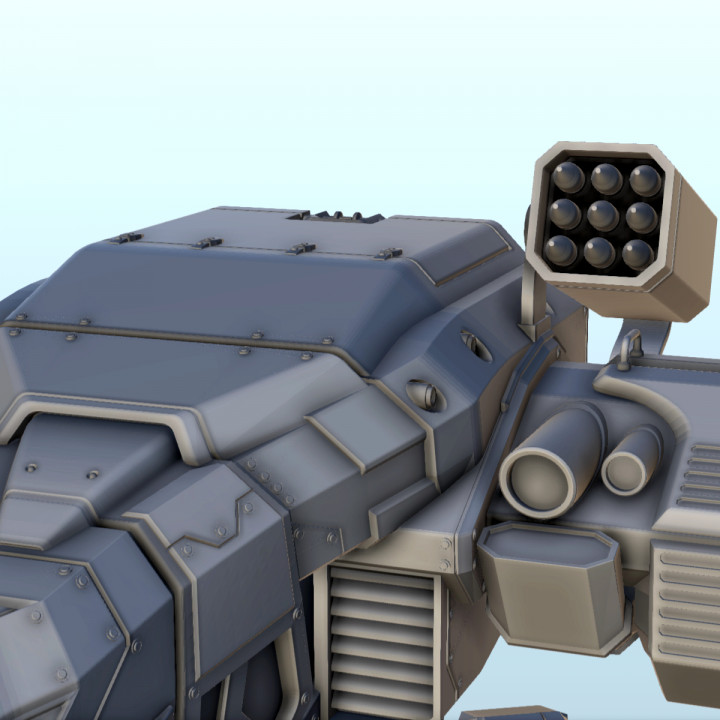 3D Printable Xoren combat robot (8) - BattleTech MechWarrior Scifi ...