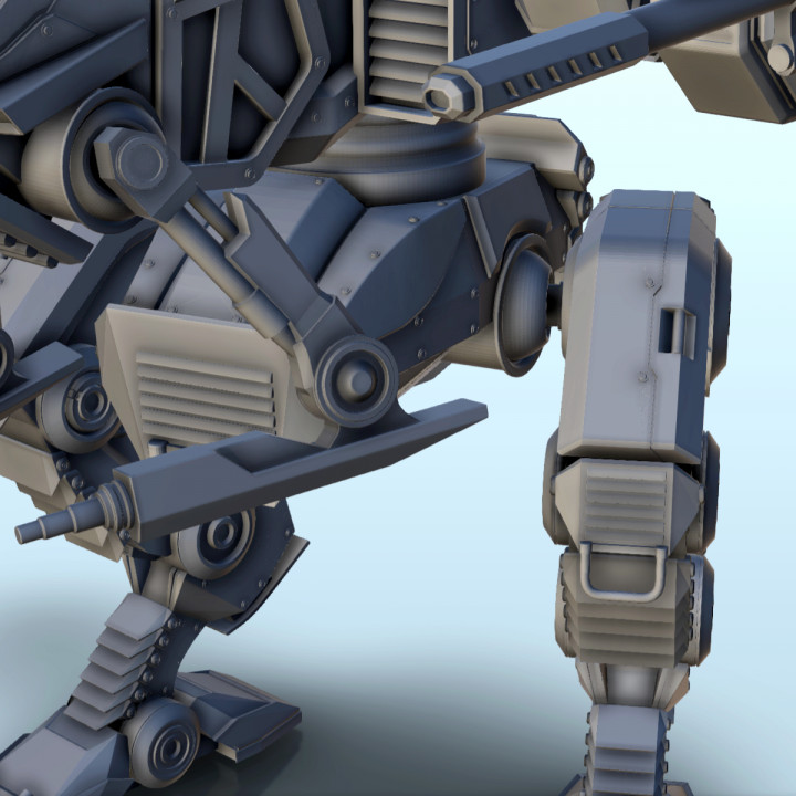 3D Printable Xoren combat robot (8) - BattleTech MechWarrior Scifi ...