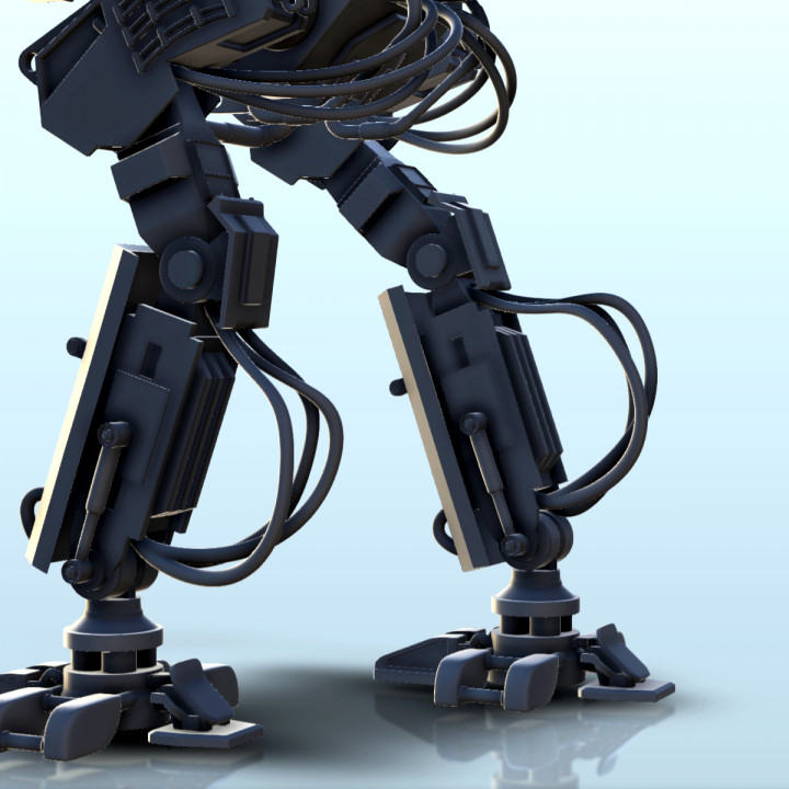 3D Printable Exoskeleton with double-guns (10) - BattleTech MechWarrior ...